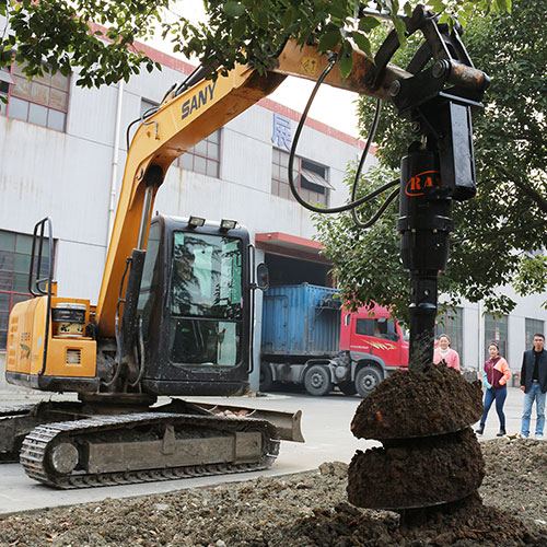 What is a hydraulic auger and how does it work - RAY Attachments
