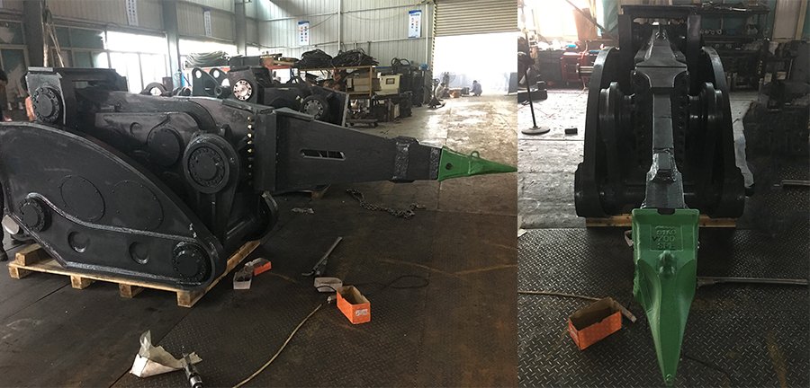 Excavator rock breaker breaking hammer vibro ripper for 1-3T excavator ...