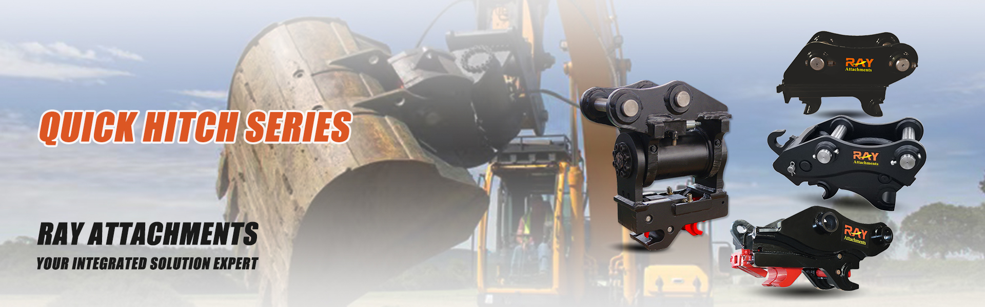 Earth Auger, Quick hitch, Hydraulic Shear/Crusher, Hydraulic Breaker ...
