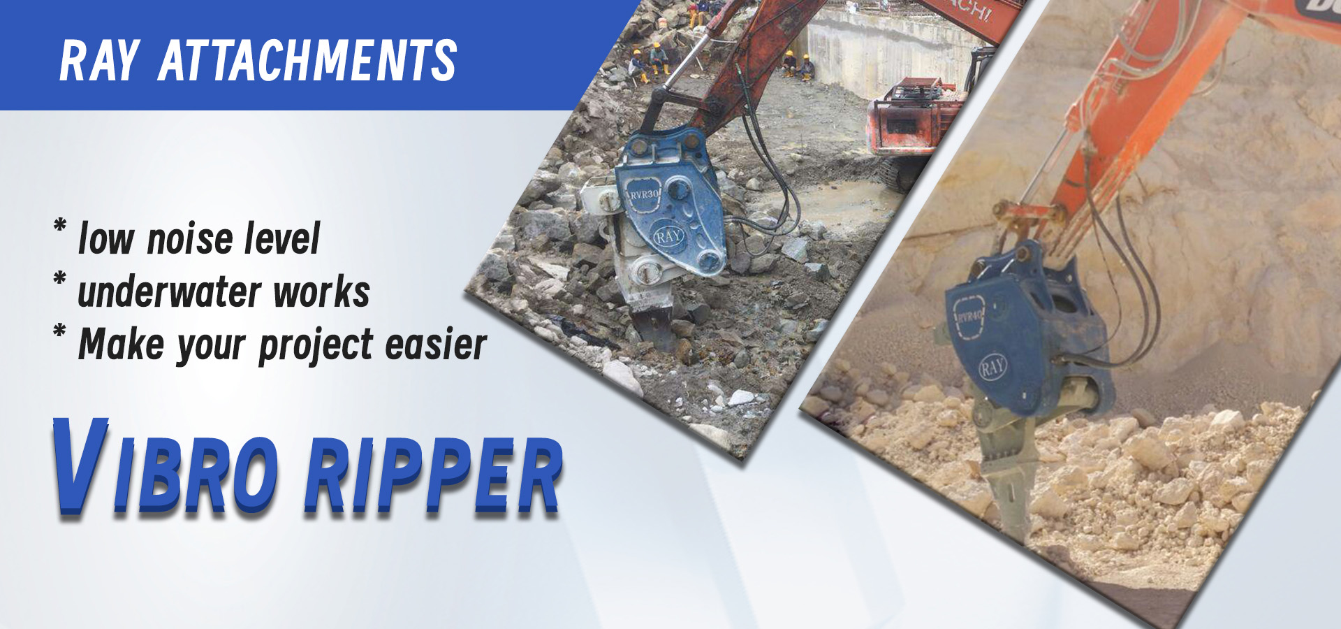 Excavator Vibro Ripper, Hydraulic Vibrating Ripper, Vibrator Ripper ...