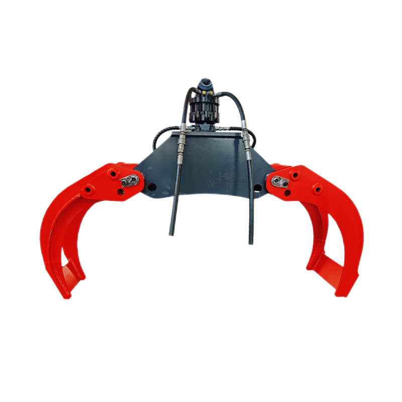 0.12m² Rotator Hydraulic Log Grapple for Excavator Loader Timber ...