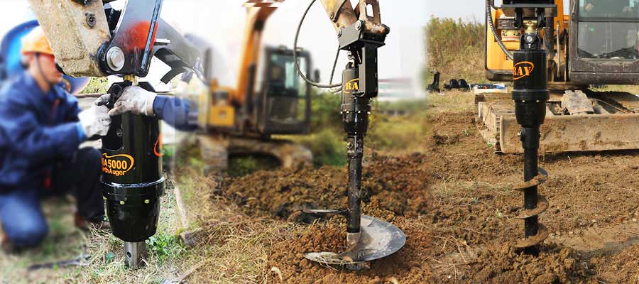 Backhoe Loader Hole Digger Machine REA5500 - RAY Aattachments