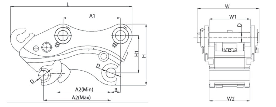 Multi-Quick Coupler for Sale - Buy excavator quick coupler, safety ...